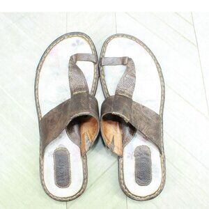Born | Shoes | Born Maja Brown Leather Slip On Steel Shank Casual Flat ...